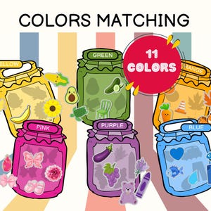 Color Matching Game: Montessori Preschool Printable (PDF) - Etsy