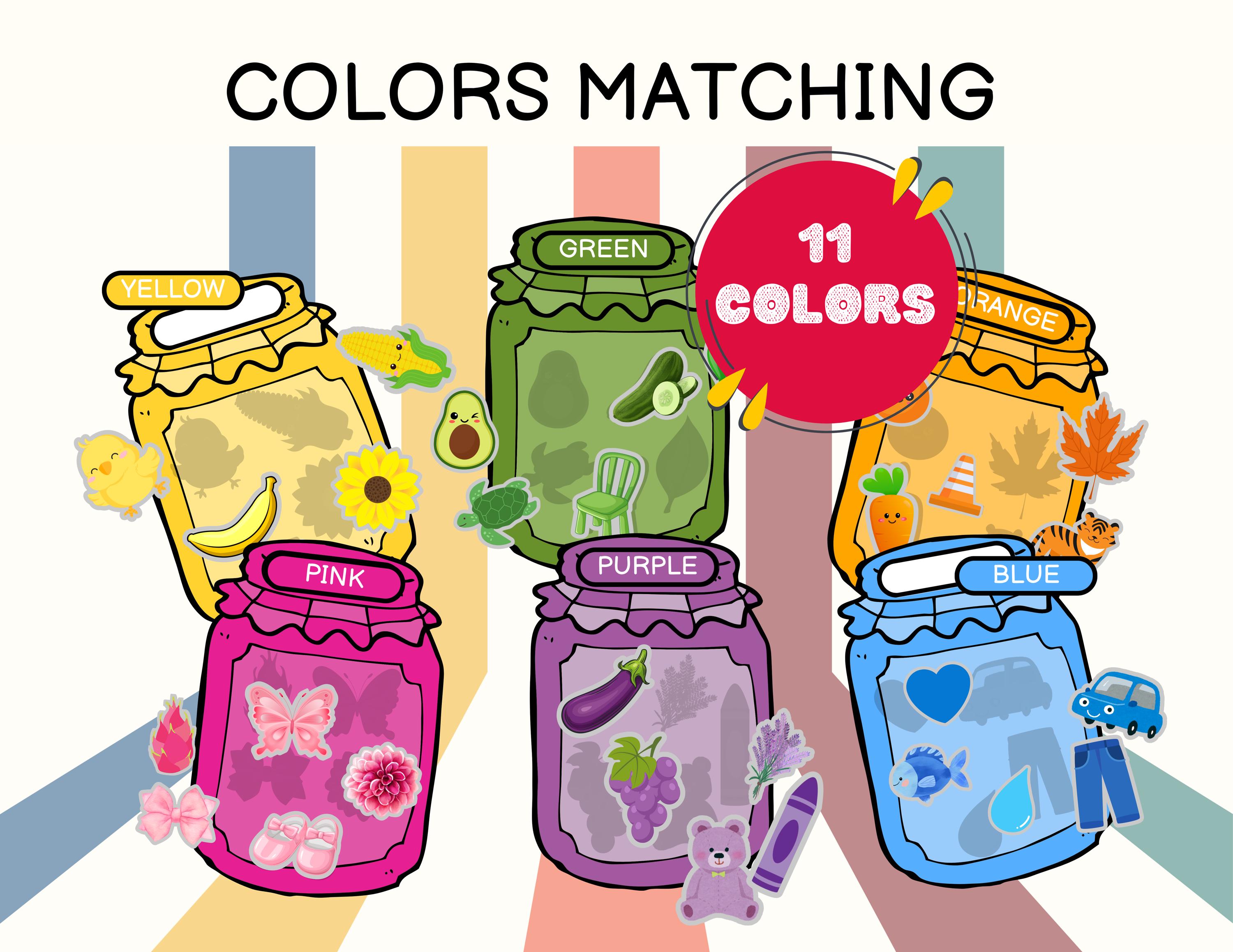 Color Matching Game: Montessori Preschool Printable (PDF) - Etsy