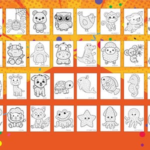 Dot Marker Activity Pack: Animal & Number Coloring Pages (PDF) - Etsy