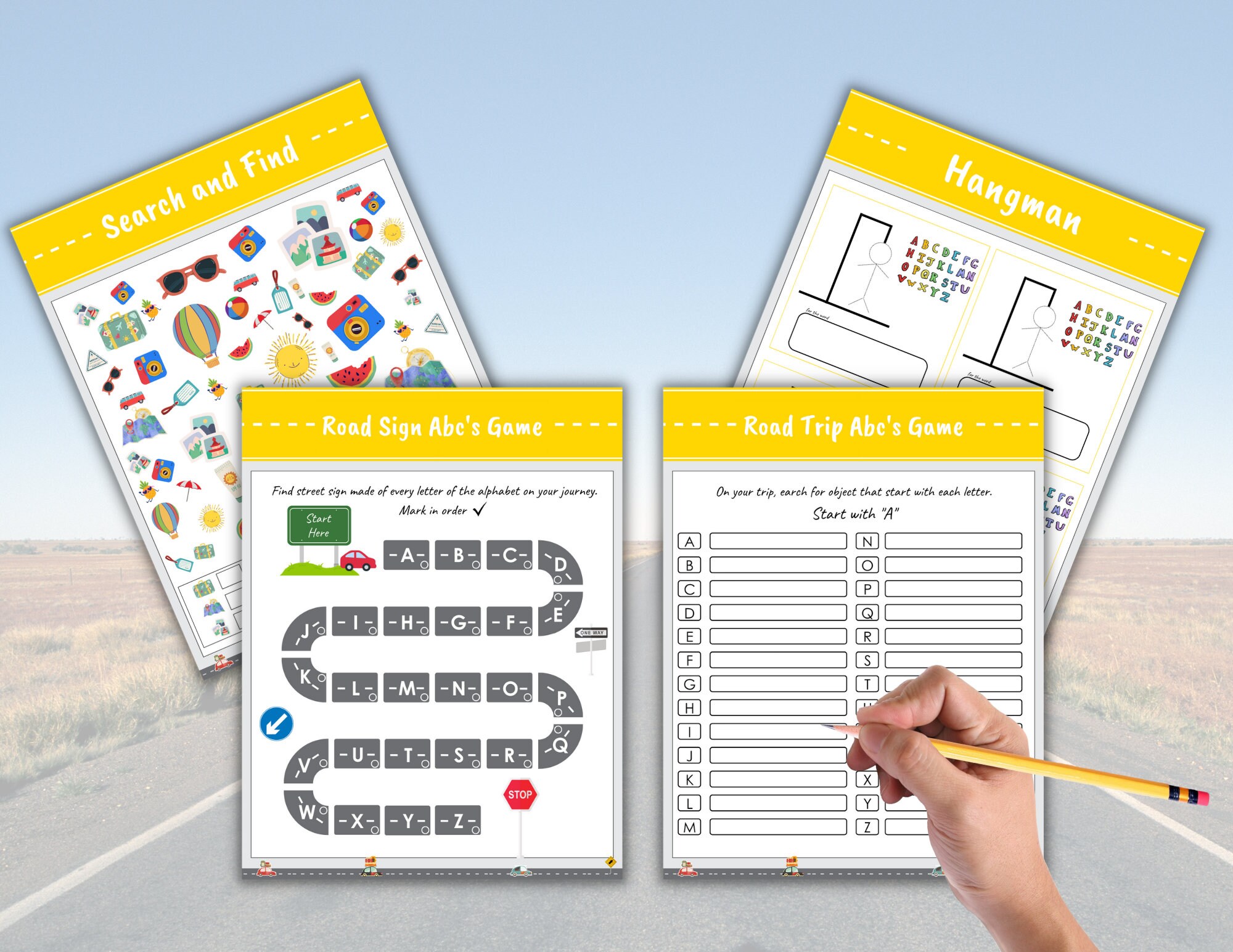 15 Page Digital Travel Activity Set for Kids | Mark Car Colors, Types ...