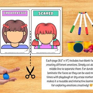 Printable Play-doh Emotion Mats – Feelings Activity for Preschool ...