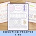 Printable Learning Bundle: Numbers 1-10 for Preschool & Kindergarten ...