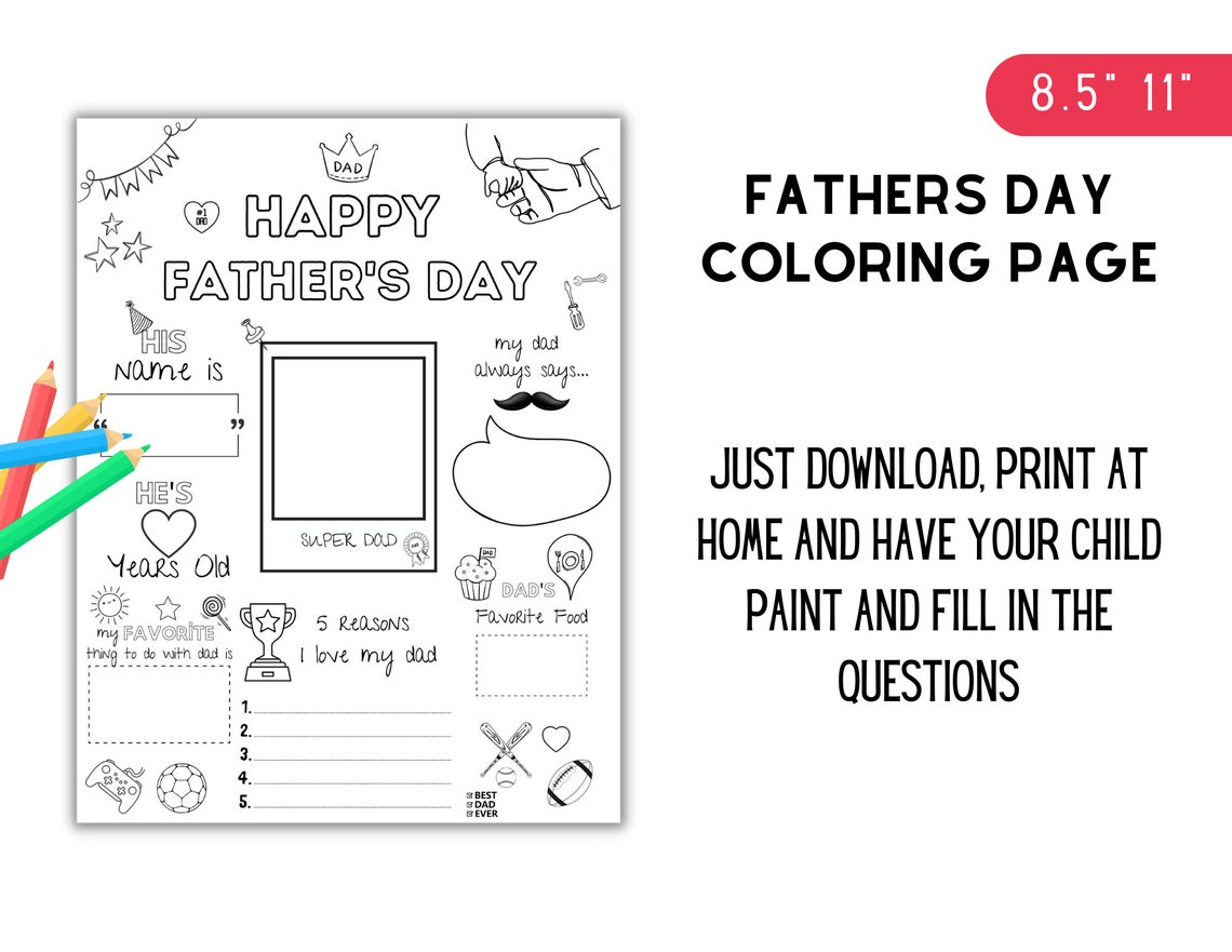 Father's Day Handprint Printable, Fathers Day Activity, Fathers Day ...