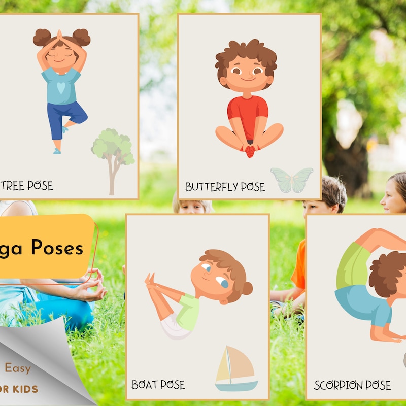 Yoga Cards for Kids - Etsy