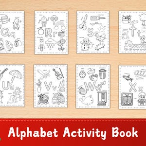 Alphabet Coloring Pages: 52 Printable Letter Tracing Worksheets (PDF ...