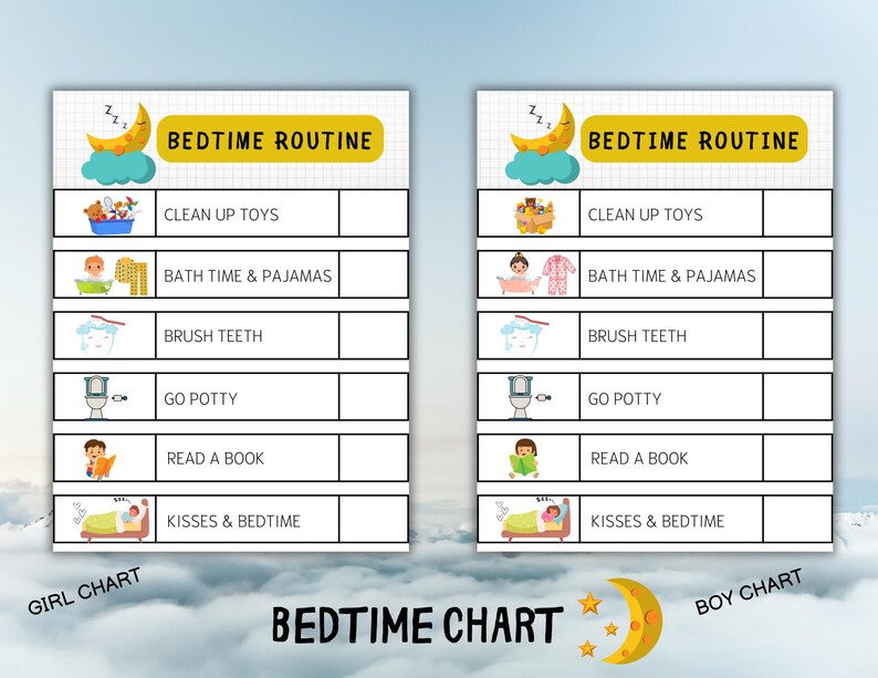 Daily Routine Chart for Kids – Fun and Educational Morning & Evening ...