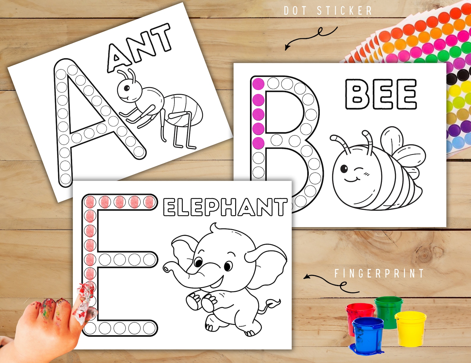 Do a Dot Alphabet Printable Worksheets, Alphabet Fun With Colored Dots ...