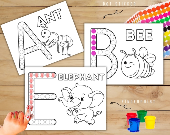 Dot Sticker Activity, Toddler Craft, Fine Motor Skills, Printable ...