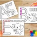 Dot Alphabet Printable Worksheets: Animal Coloring Pages (digital File ...