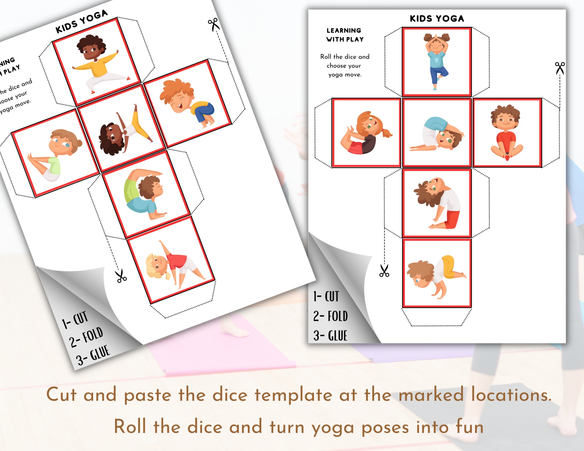 Kids Yoga Cards | 12 Yoga Poses for Children | Printable Yoga Game ...