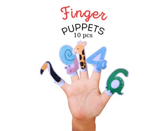 Fun Animal Themed Figure Finger Puppets - Educational and Fun Paper ...