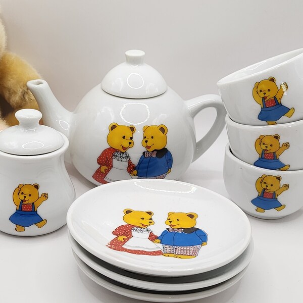 Bear Tea Set - Etsy