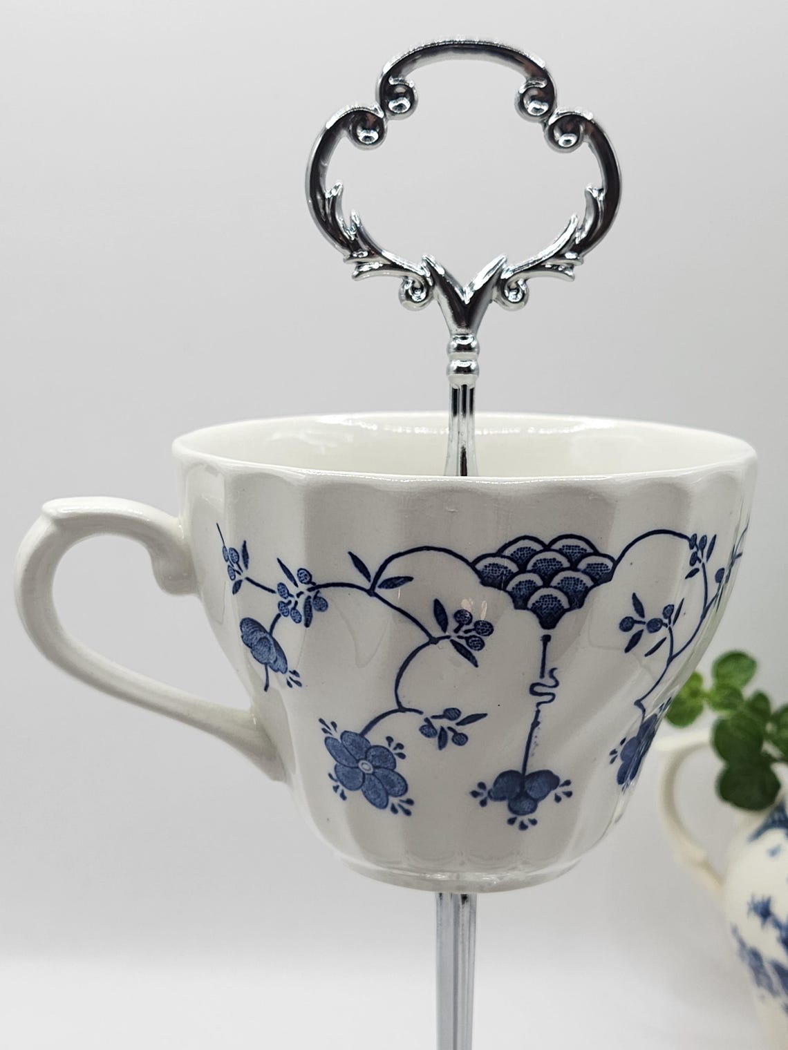 Upcycled Teacup Stand: Churchill Finlandia English China, High Tea ...