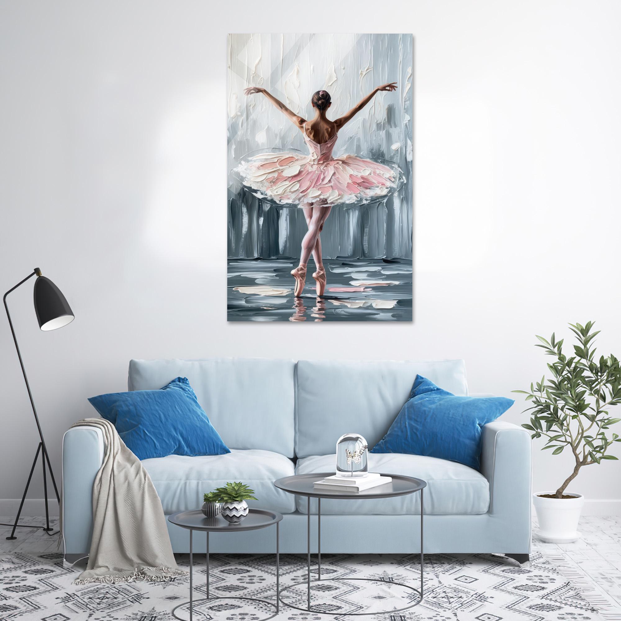 Ballet Dancer Canvas Art: Pink Tutu Ballerina, Dance Studio Decor - Etsy