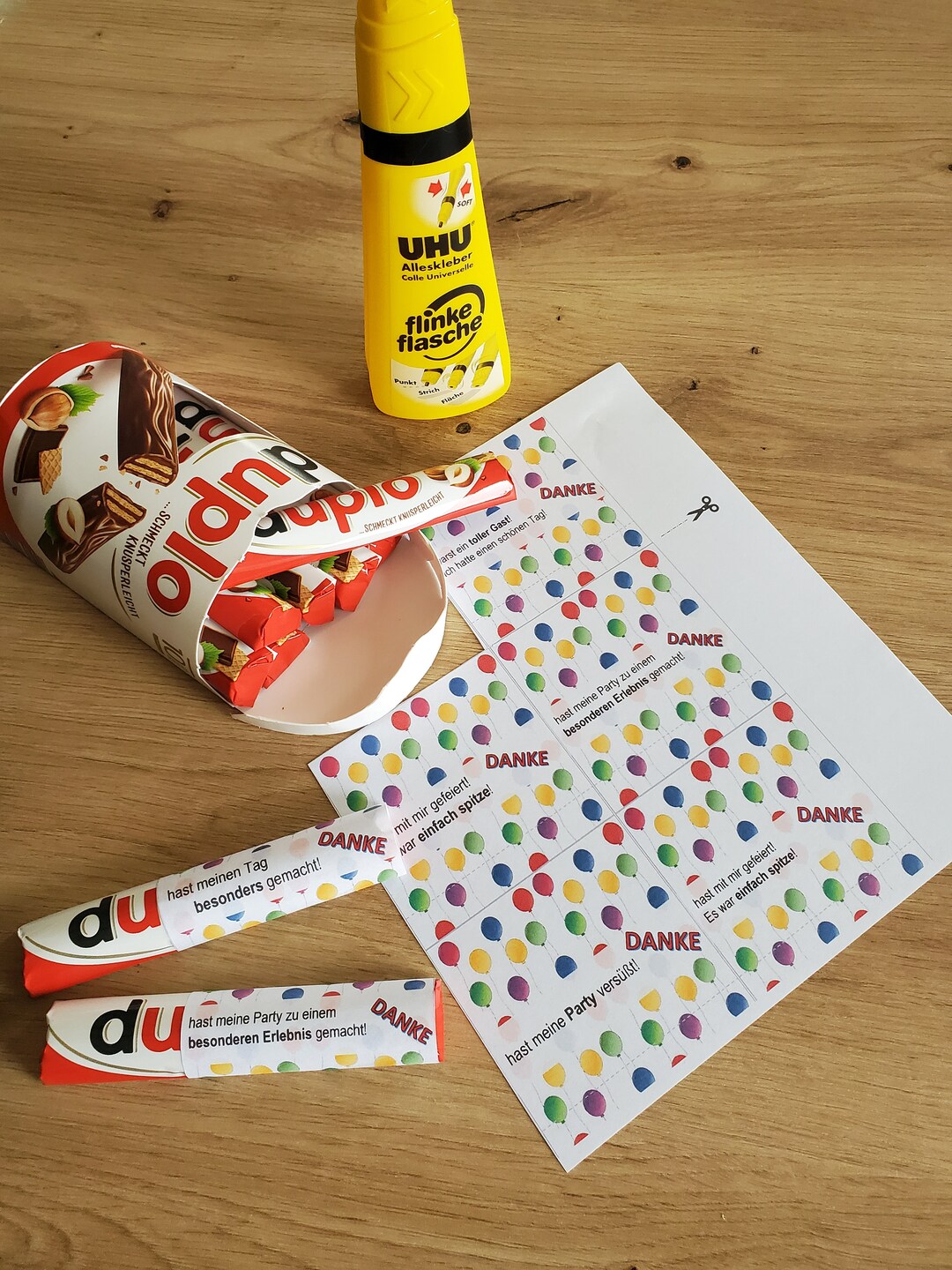 Party Favors Children's Birthday Banderole Duplo - Etsy