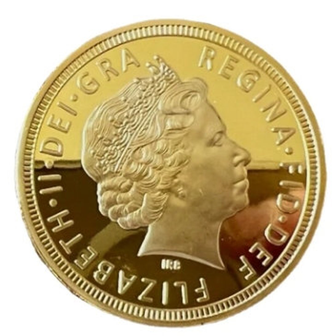 2015 Gold Queen Elizabeth Ii Sovereign High Quality Gold Plated Coin - Etsy