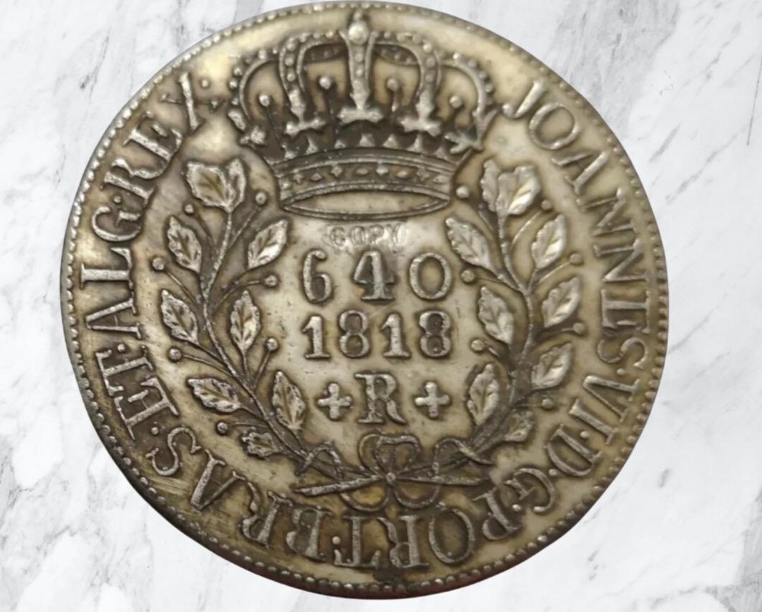1818 Silver Joao Vi 640 Reis High Quality Silver Coin - Etsy