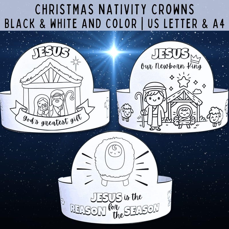 Nativity Activity Crown - Etsy