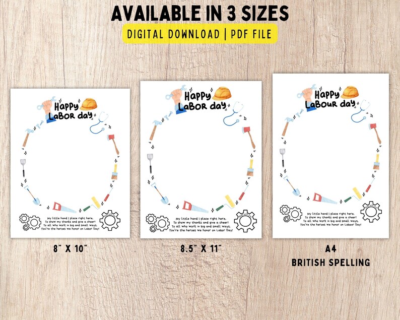 Labor Day Handprint Craft, Labor Day Craft for Kids, Baby Toddler ...