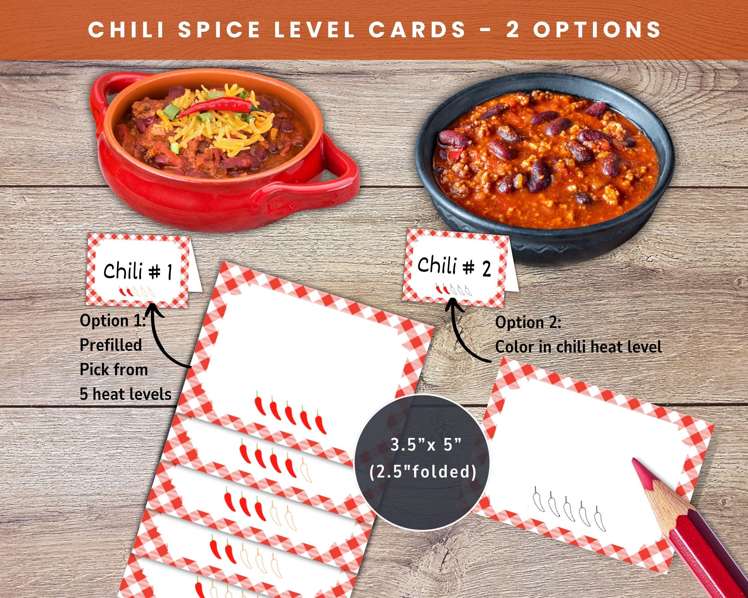 Chili Cook off Printable Award Certificates, Chili Cook off Score Card ...