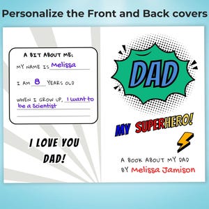 All About My Dad, Fathers Day Coloring Book, Fathers Day Fill in the ...