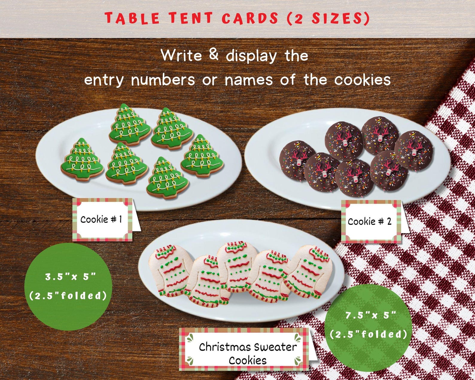 Christmas Cookie Contest Printable Award Certificates, Cookie Exchange ...