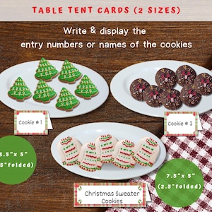 Christmas Cookie Contest Printable Award Certificates, Cookie Exchange ...