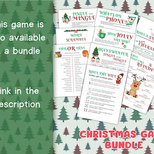 Who is Most Like Reindeer Game, Christmas Party Game, Holiday Trivia ...