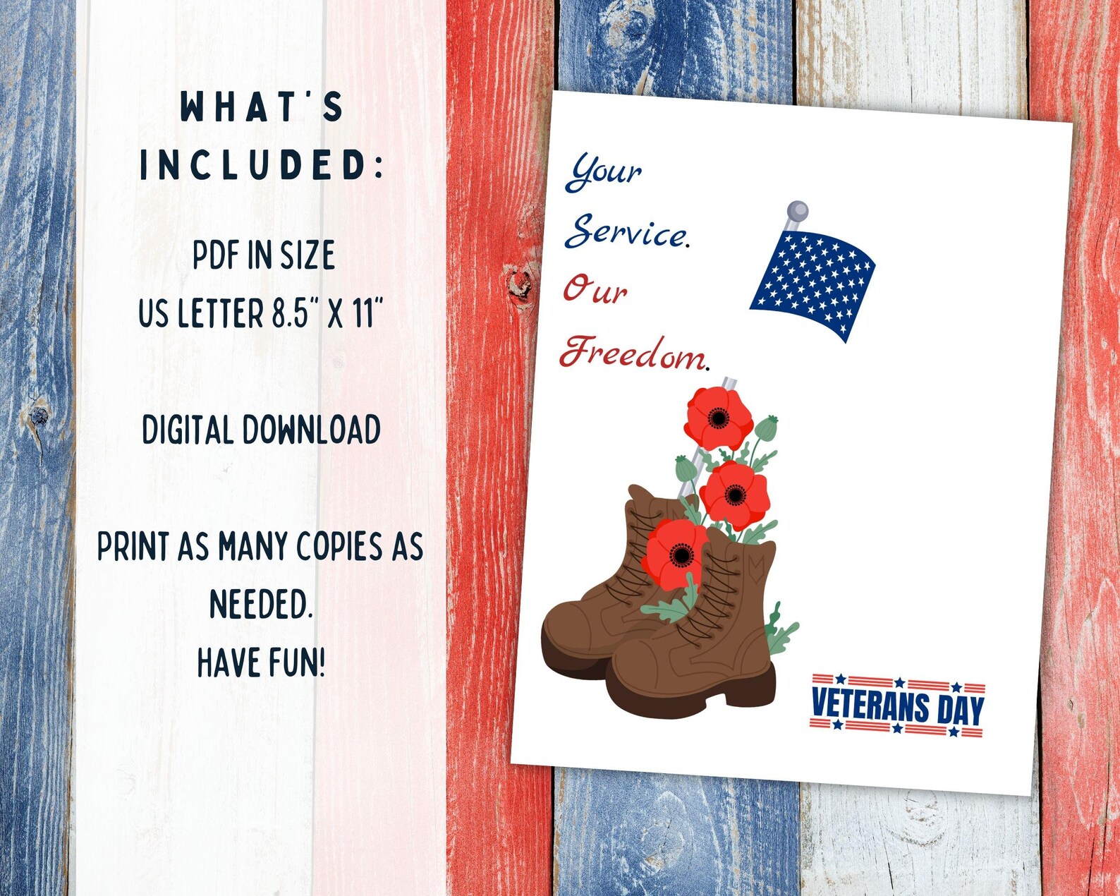 Veterans Day Handprint Craft for Kids, Thank You Veterans Day Craft ...