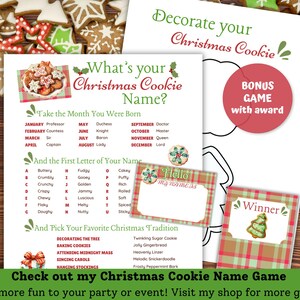 Christmas Cookie Contest Printable Award Certificates, Cookie Exchange ...