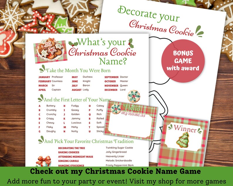 Christmas Cookie Contest Printable Award Certificates, Cookie Exchange ...