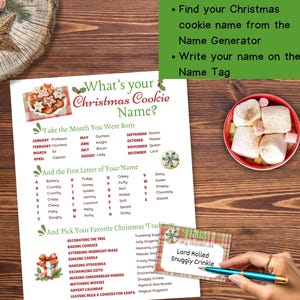 What’s Your Christmas Cookie Name Generator Game, Cookie Decorating ...