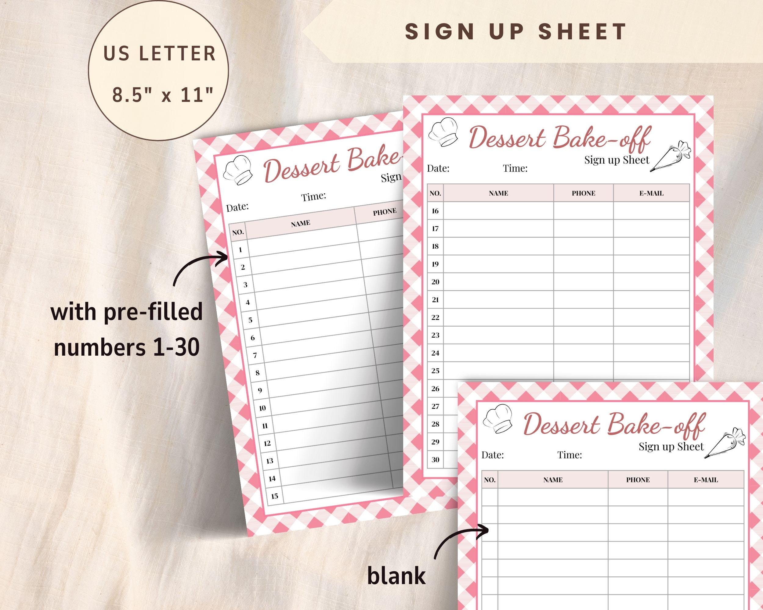 Dessert Bake off Contest Best Dessert Award Certificate, Dessert Baking ...