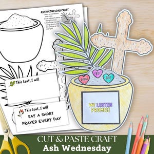Ash Wednesday Craft, Catholic Lent Craft, Sunday School Craft, Lent for ...