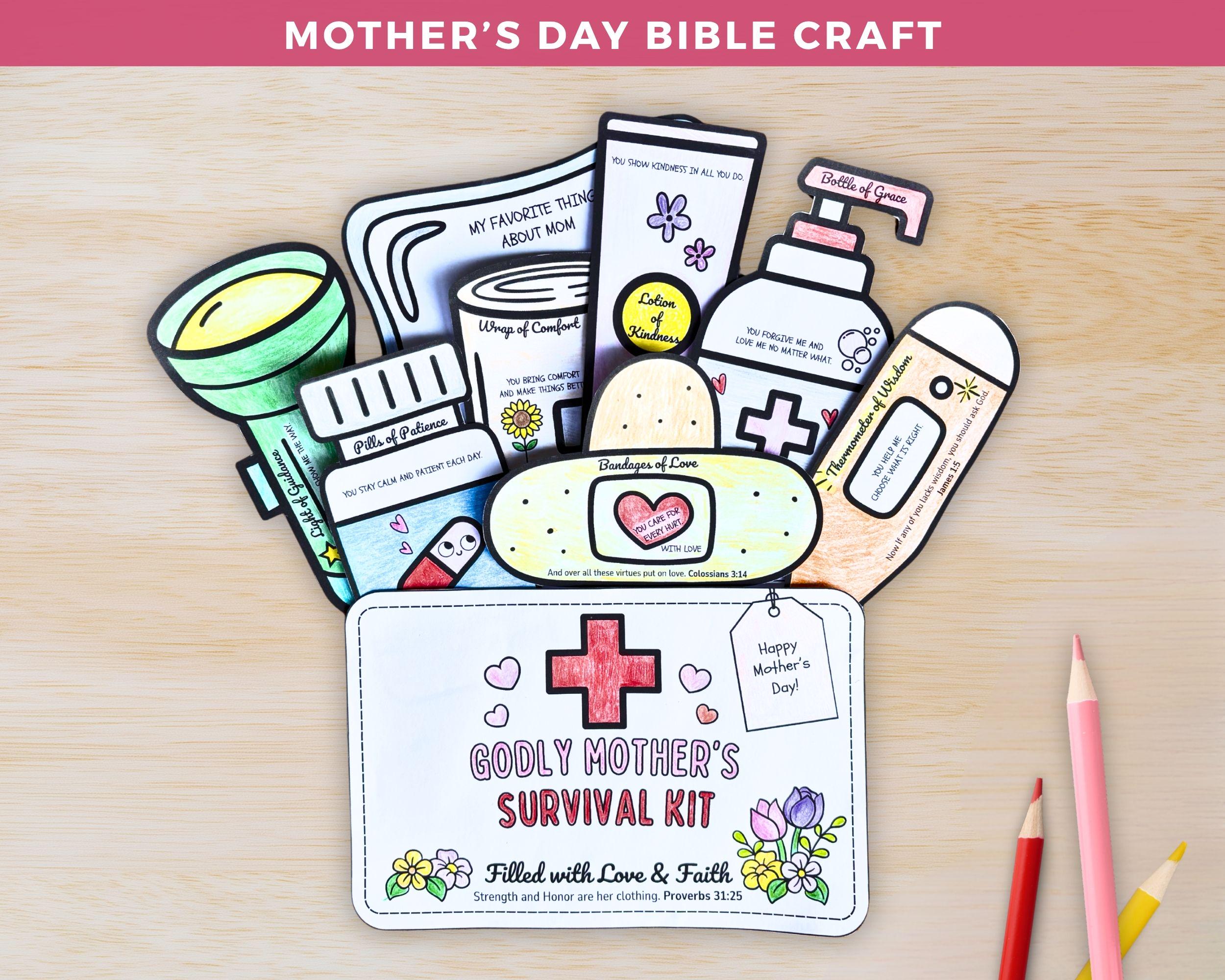 Mothers Day Sunday School Craft, Mothers Day Printable Christian Craft ...