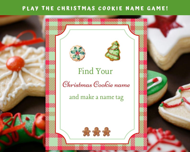 What’s Your Christmas Cookie Name Generator Game, Cookie Decorating ...