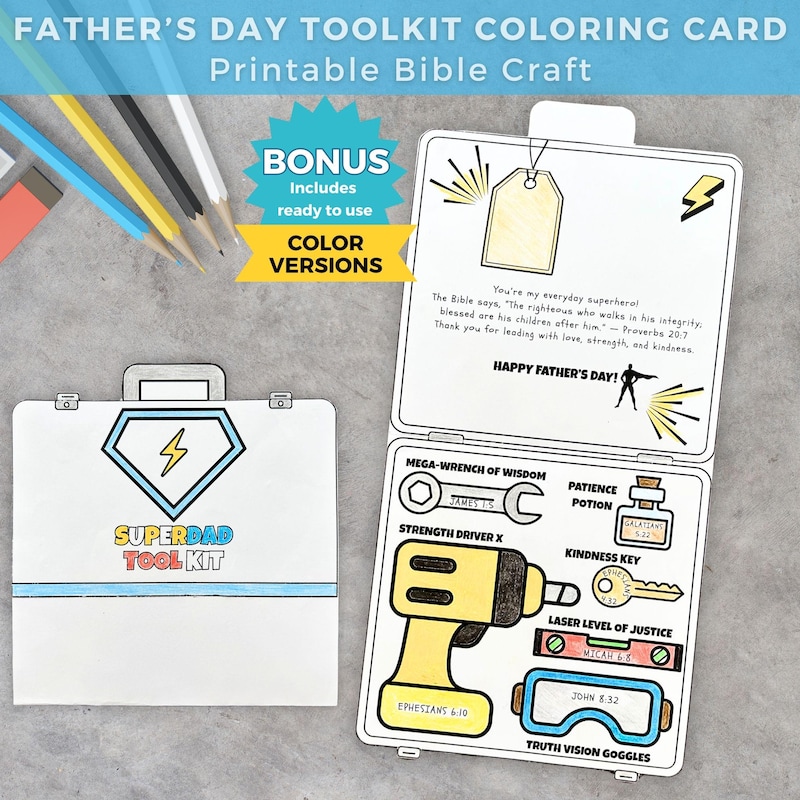 Fathers Day Bible Crafts - Etsy