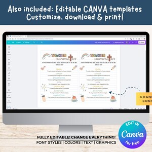 Christian Teacher Survival Kit, Gods Back to School Survival Kit Tags ...