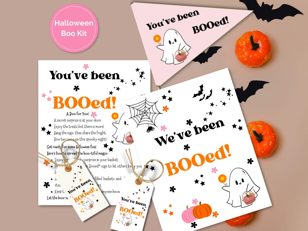 Youve Been Booed Halloween Boo Kit, Halloween Boo Game, Boo Your ...
