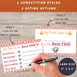 Chili Cook off Printable Award Certificates, Chili Cook off Score Card ...
