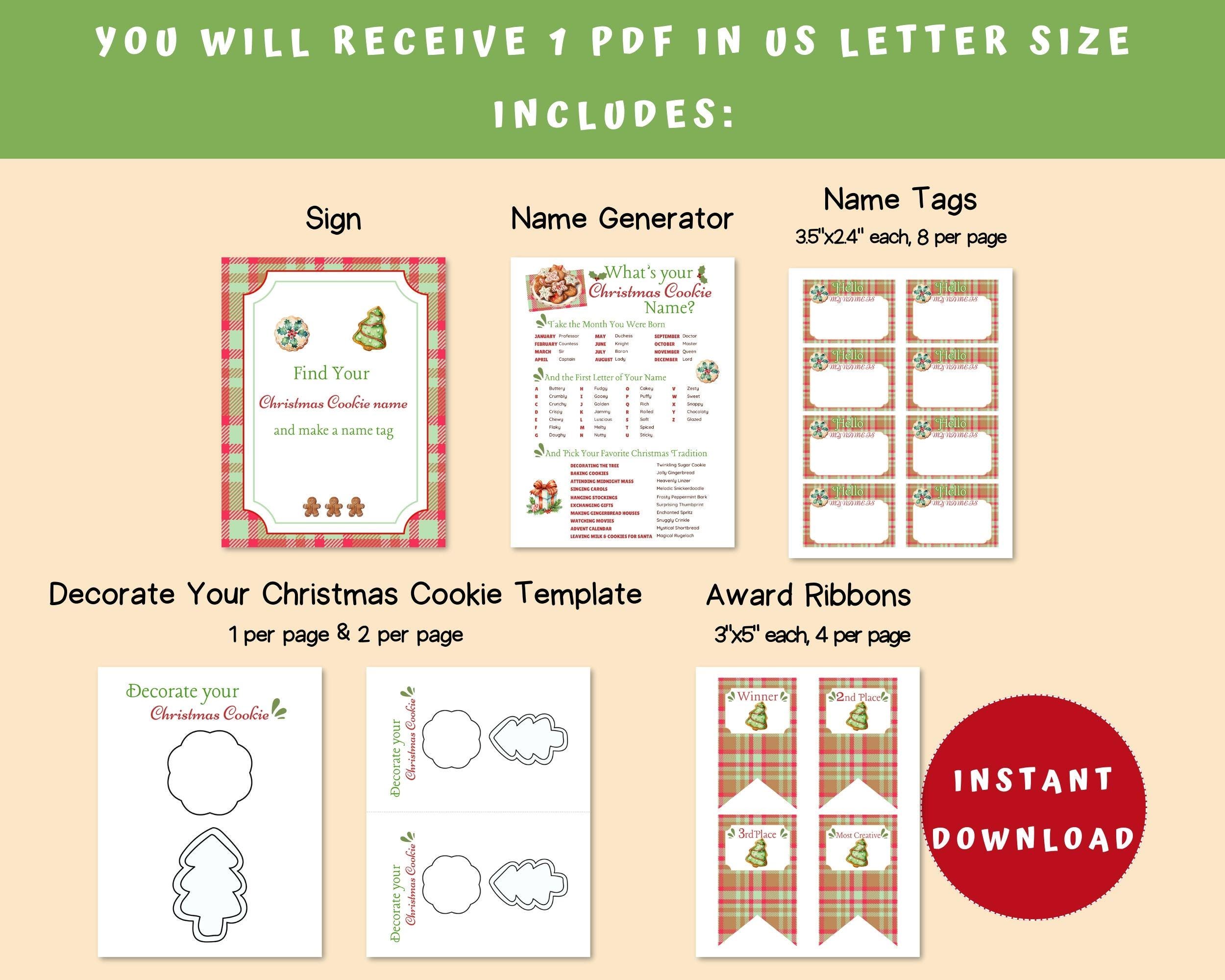 What’s Your Christmas Cookie Name Generator Game, Cookie Decorating ...