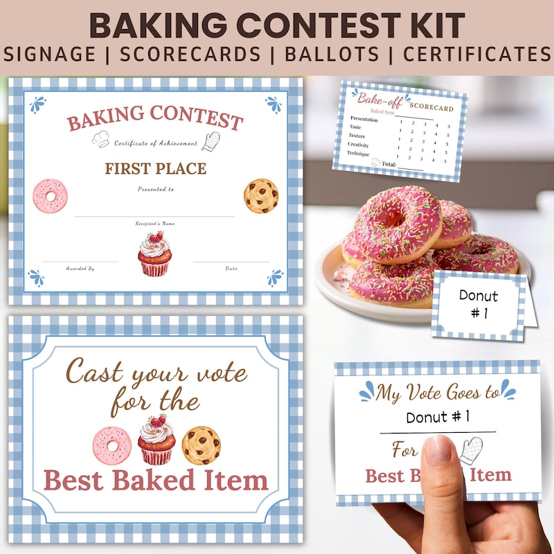Baking Contest Score Sheet - Etsy