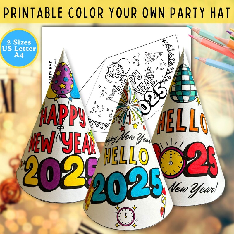 New Years 2025 Hats - Etsy