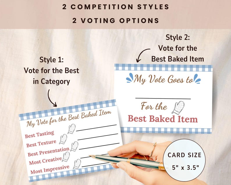 Baking Contest Bake off Award Certificate, Baking Contest Score Sheet ...