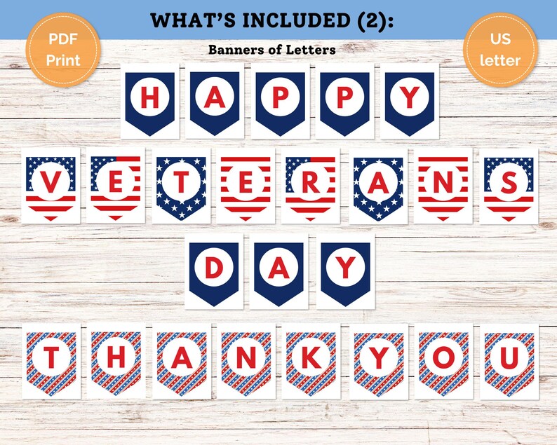 Veterans Day Bulletin Board Kit, Patriotic Posters, Thank You Veterans ...