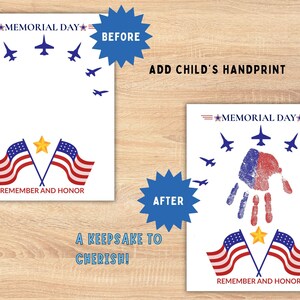 Memorial Day Handprint Craft, Patriotic Kids Memorial Day Craft ...