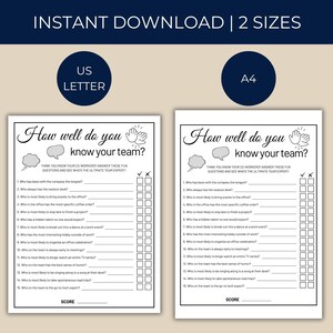 Team Building Games, Icebreaker Office Party Games, How Well Do You ...