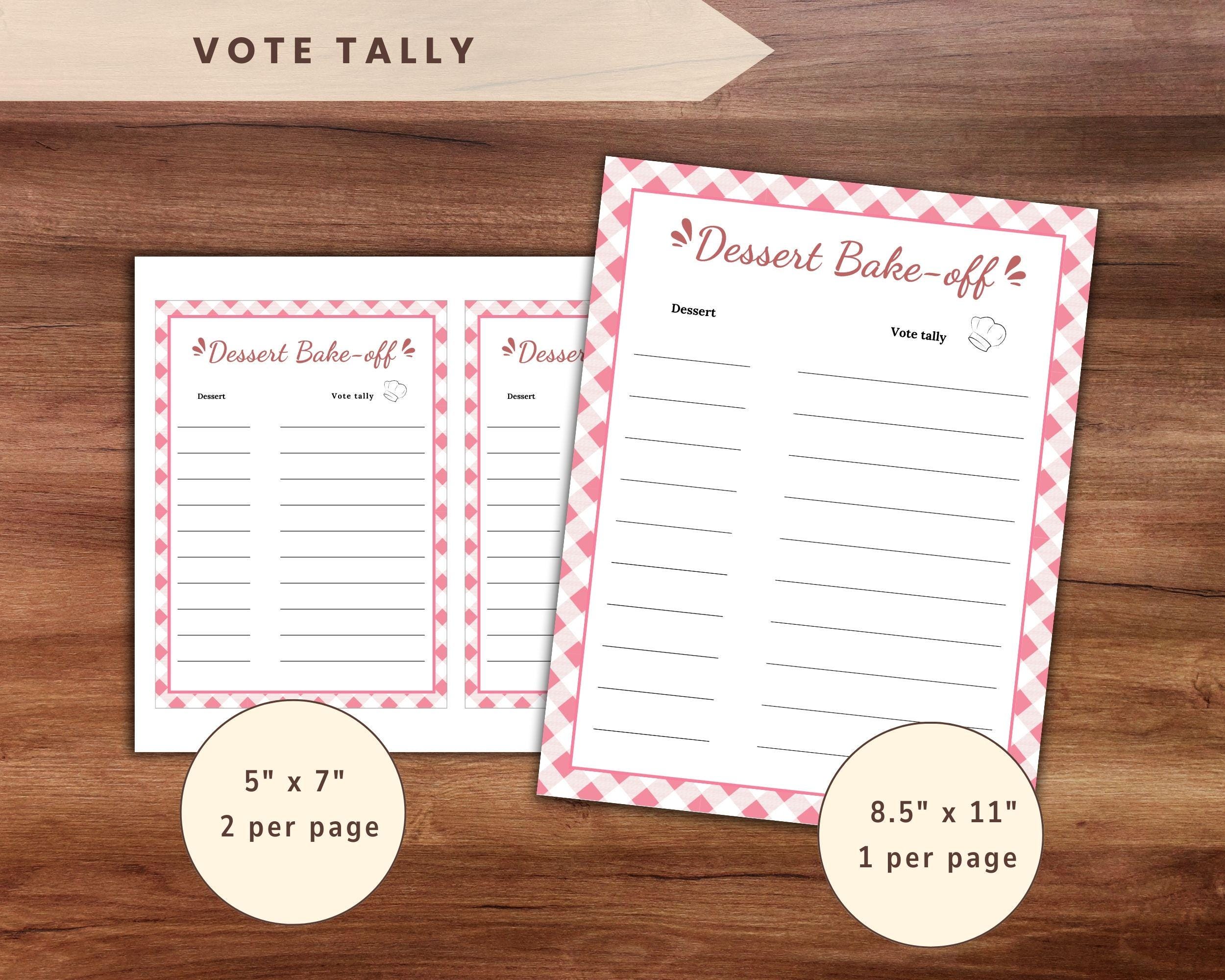 Dessert Bake off Contest Best Dessert Award Certificate, Dessert Baking ...