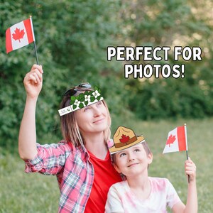 Canada Day Paper Crown Craft, Elbows up Canada Hat, Canada Day Party ...