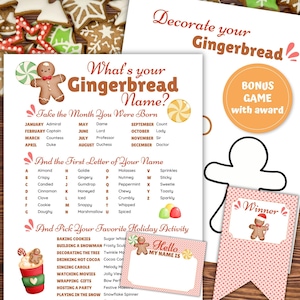 Whats Your Gingerbread Name Generator Game, Gingerbread House ...